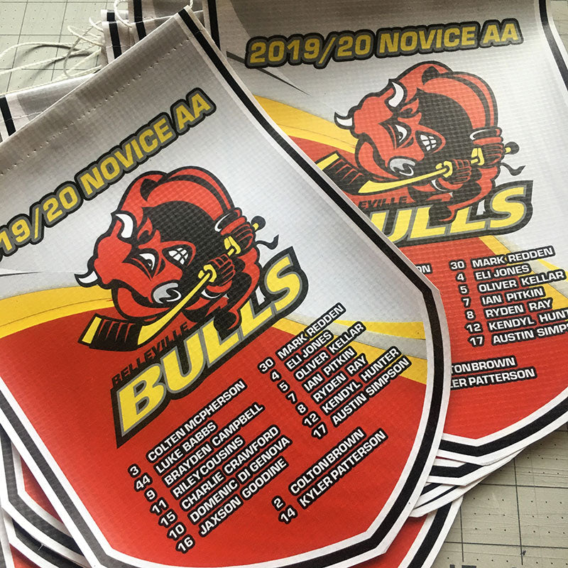 Mini Customized Player and Team Banners – Hockey Banners