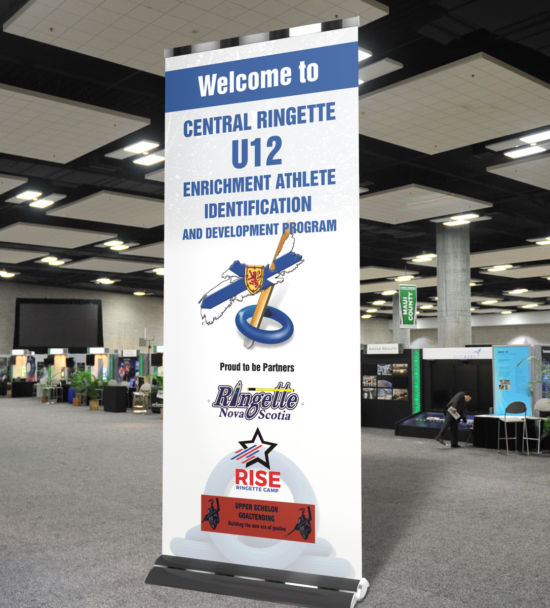 Free Standing Sponsor Pull Up Banners – Hockey Banners